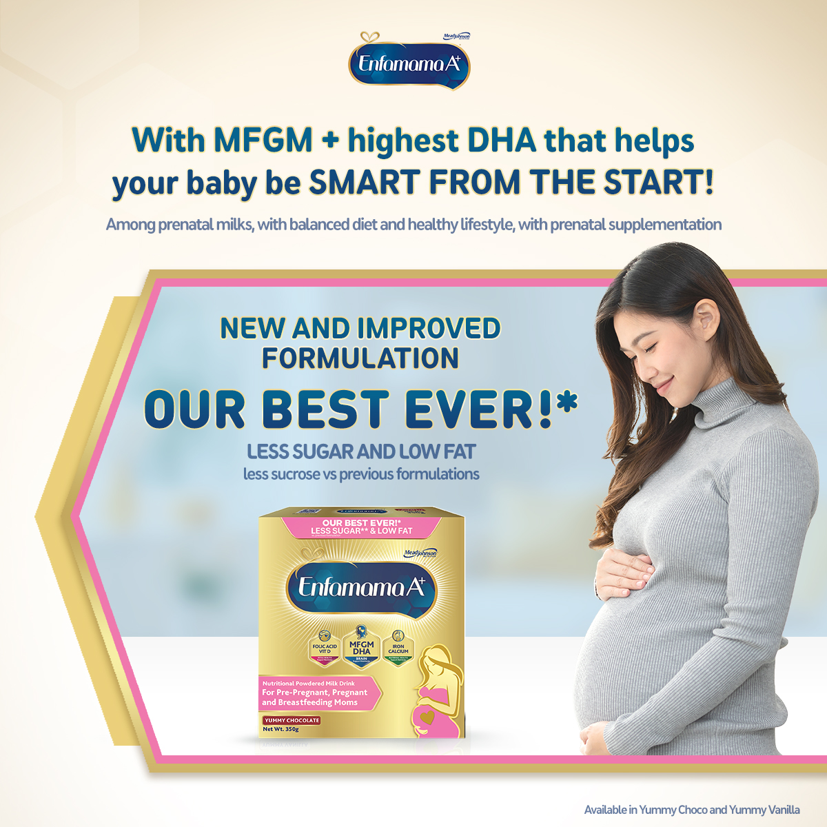 Enfamama A+ Chocolate Powdered Milk Drink for Pregnant and ...