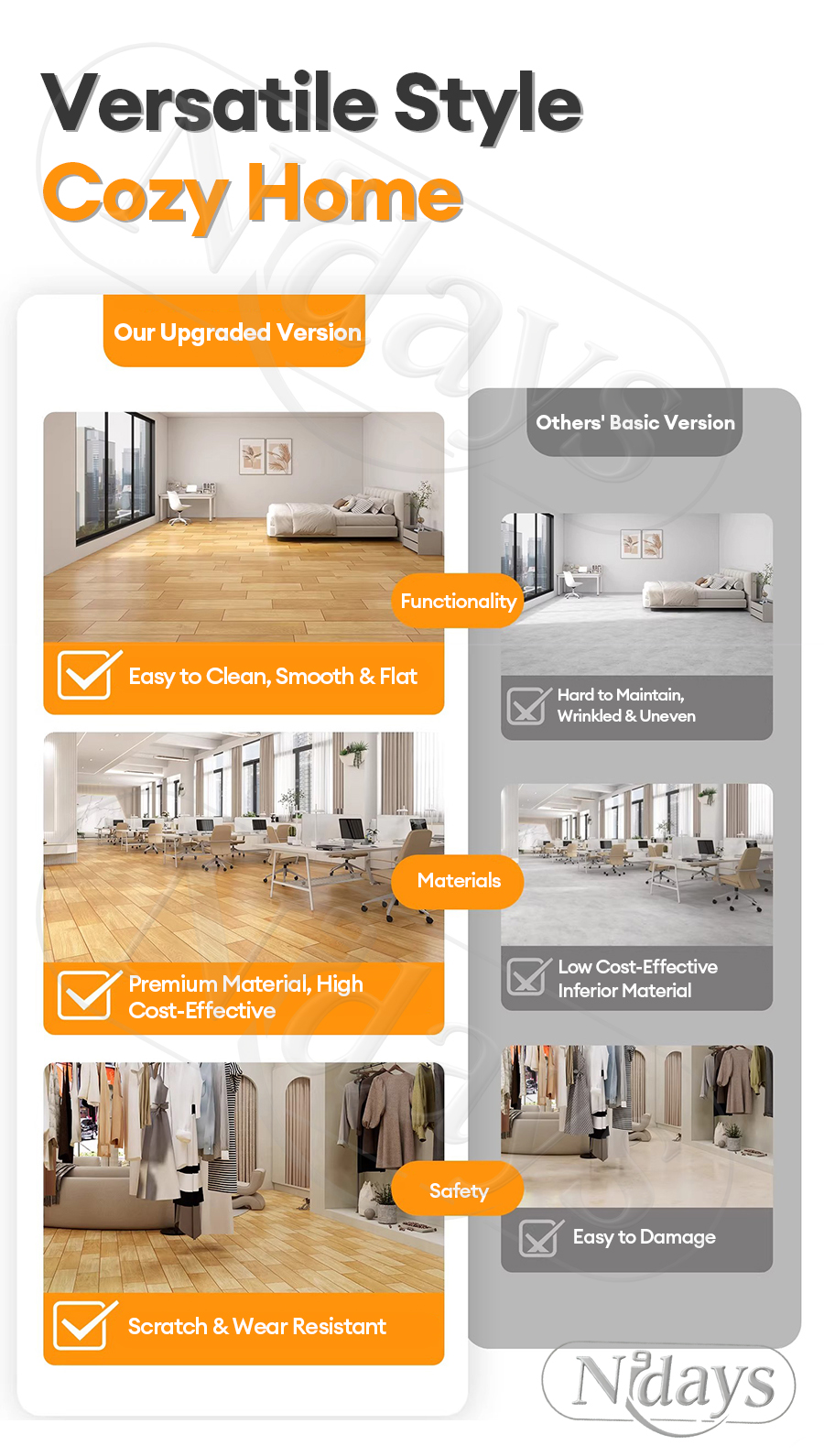 Linoleum Rubberized Makapal Renolium Floor Waterproof Non-slip and ...