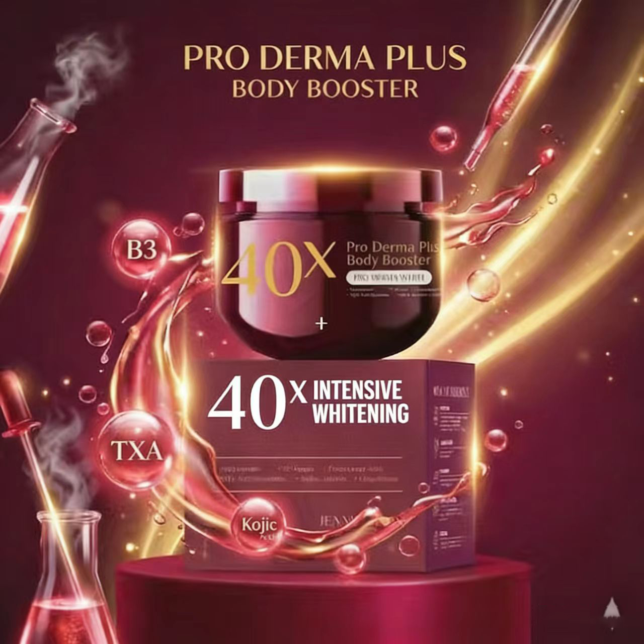 Jennie Moon Pro Derma Plus Body Booster 40X Whitening Formula with ...