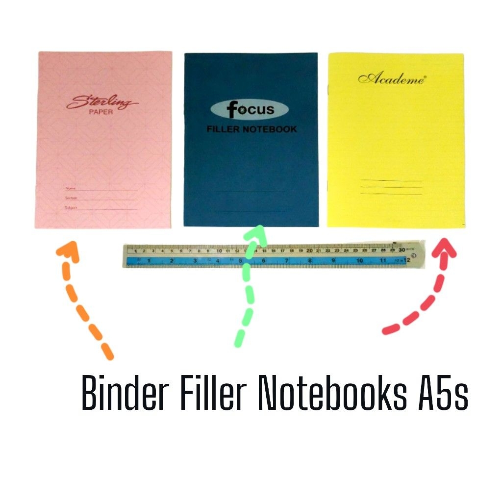 Sterling or Academe or Focus Binder Filler Notebooks A5s | Shopee ...