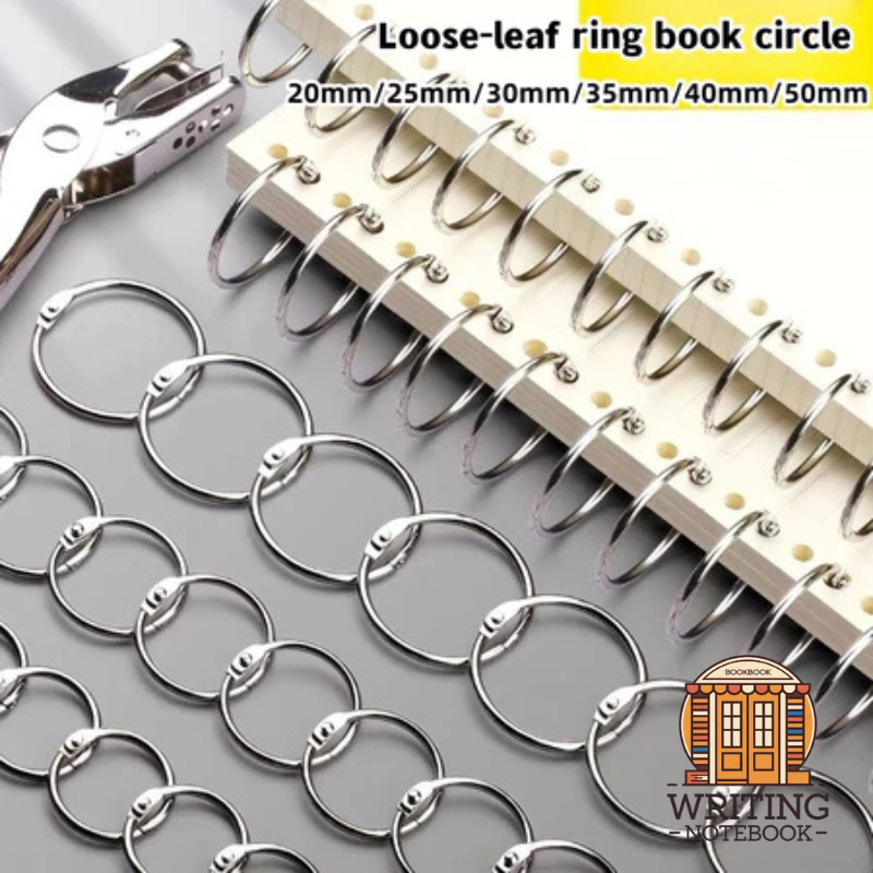 2pcs multifunctional metal binder card ring loose-leaf binding ring DIY ...