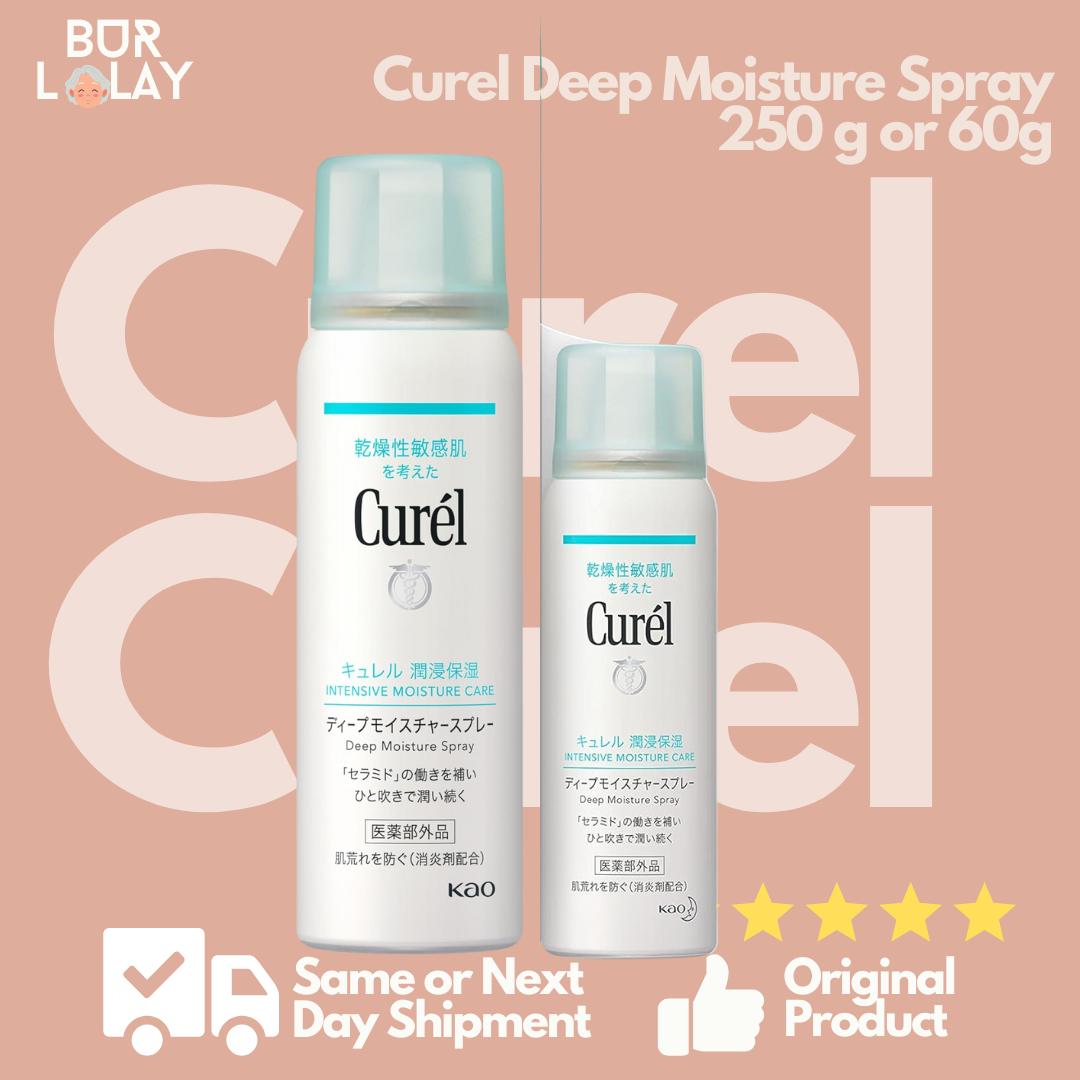 Curel Deep Moisture Spray Hypoallergenic Unscented Moisturizer Mist ...