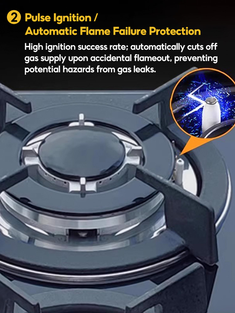 Tixx Gas Stove Double Burner Stainless Steel Gas Stove with Drip Pan ...