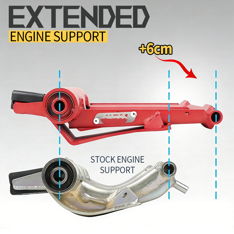 Honda Click 125/150 V2 V3 V4 Engine Support Heavy Duty 6cm Thick Mild ...