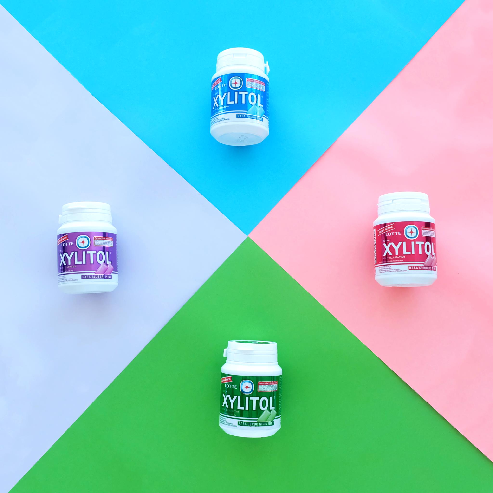 Lotte Xylitol Tube Bottle Chewing Gum Lime Blueberry Strawberry Mint ...