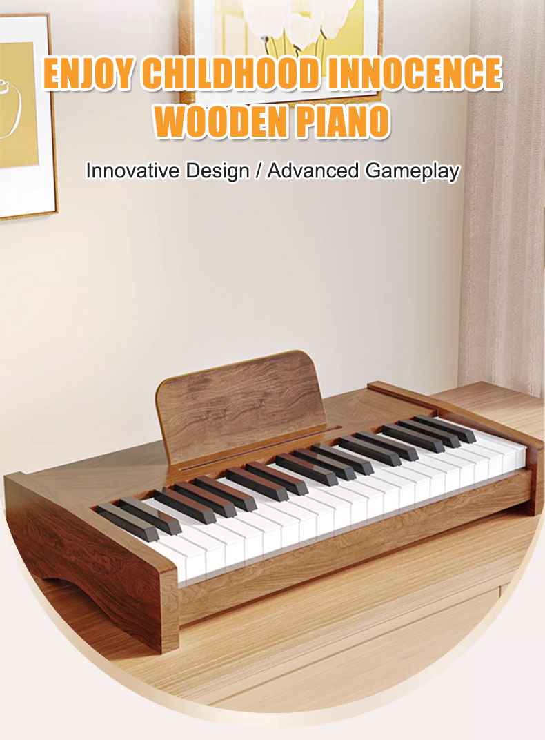 BANSID 37 Keys Digital Wood Piano Suitable for Beginners / Adults Real ...