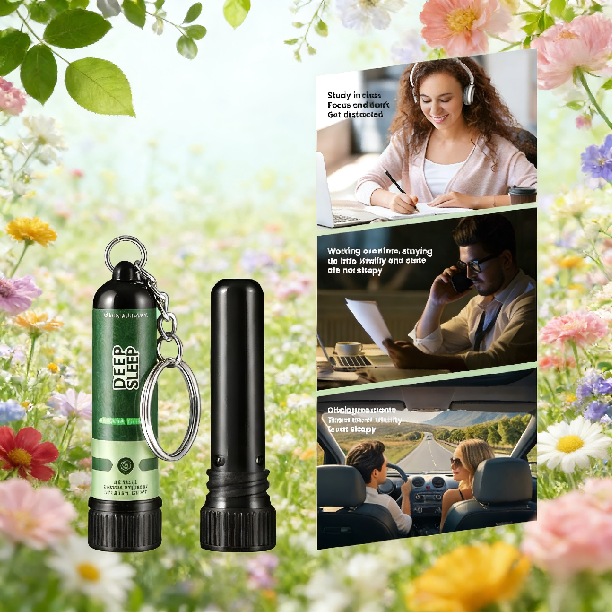 QCHZOC Cool Nasal Inhaler – Refreshing Energy Stick, Anti-Sleep ...