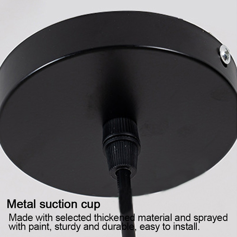 Hanging Light 3 Head Black Industrial Metal and Vintage Wood Pendant ...