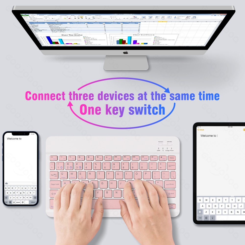 10 inch Wireless Bluetooth Mobile Mini Keyboard And Mouse Suitable For ...