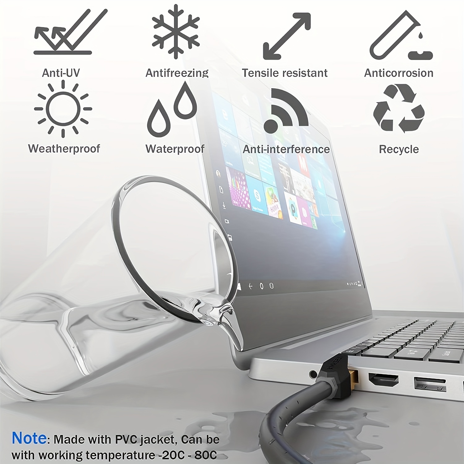 Lan Cable Ethernet Lan Cable UTP High Speed Internet Cord For PC, TV ...