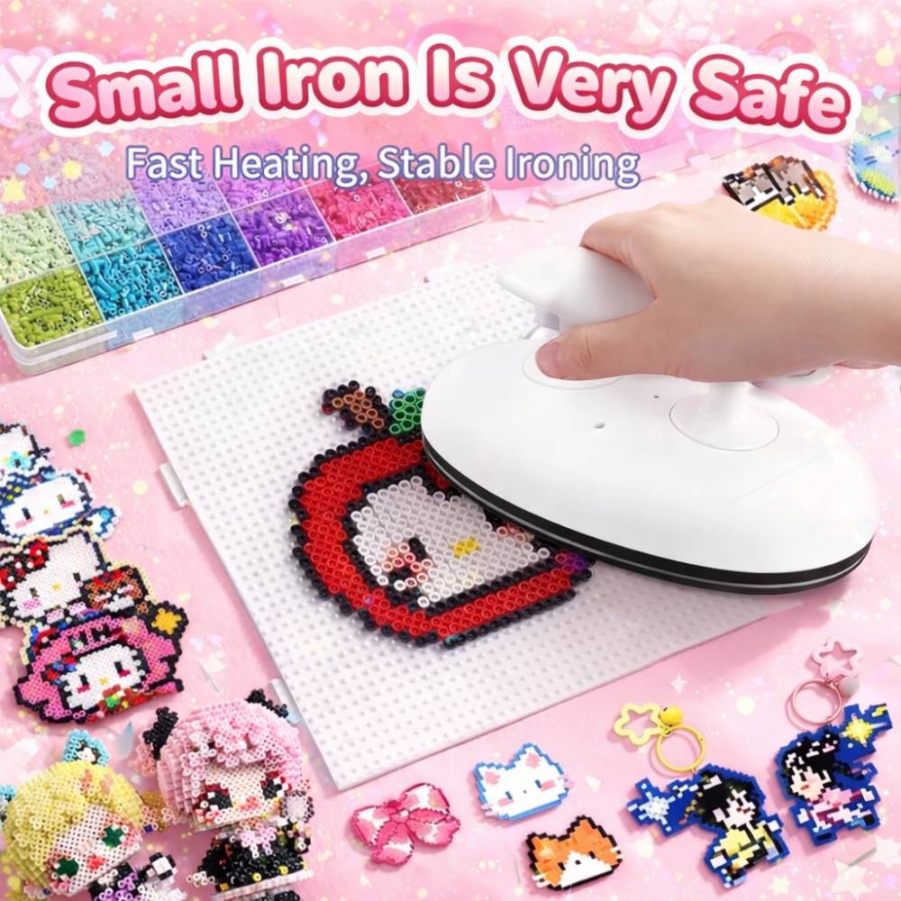 14000 24 Colors DIY Perler Beads Kit Iron Set Kids Craft Toy Gift ...