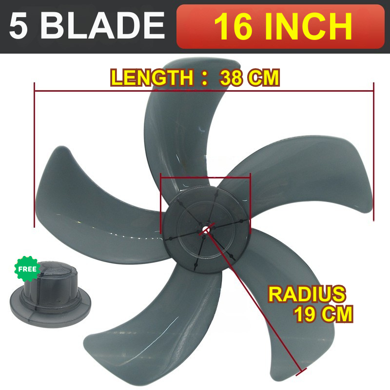 5 Leaves Electric Fan Blade Table Fanner Accessories Table Fanner Blade ...