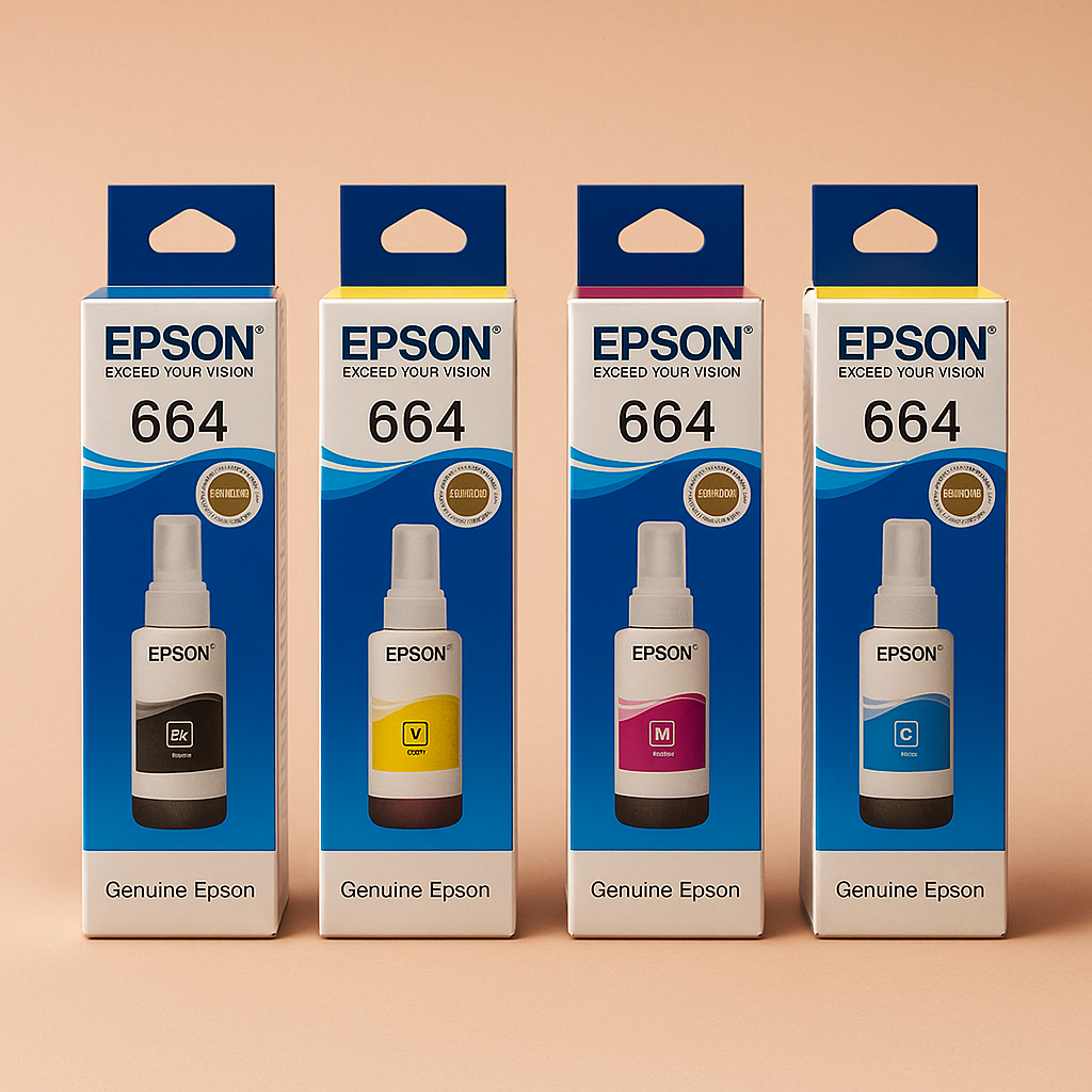 Epson ink 664 dye-based EcoTank inkjet 70 mL and yields approximately ...