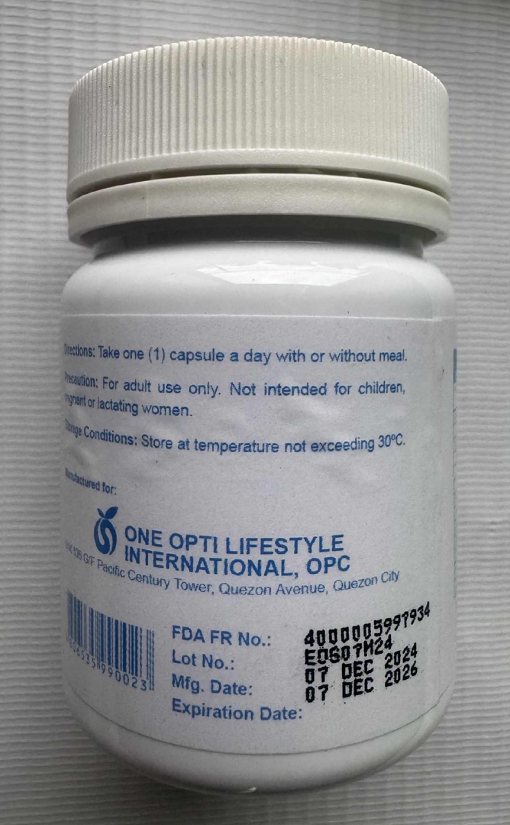 (ONE OPTI)OPTI WHITE GLUTATHIONE PLUS COLLAGEN FOOD SUPPLEMENT 30 ...