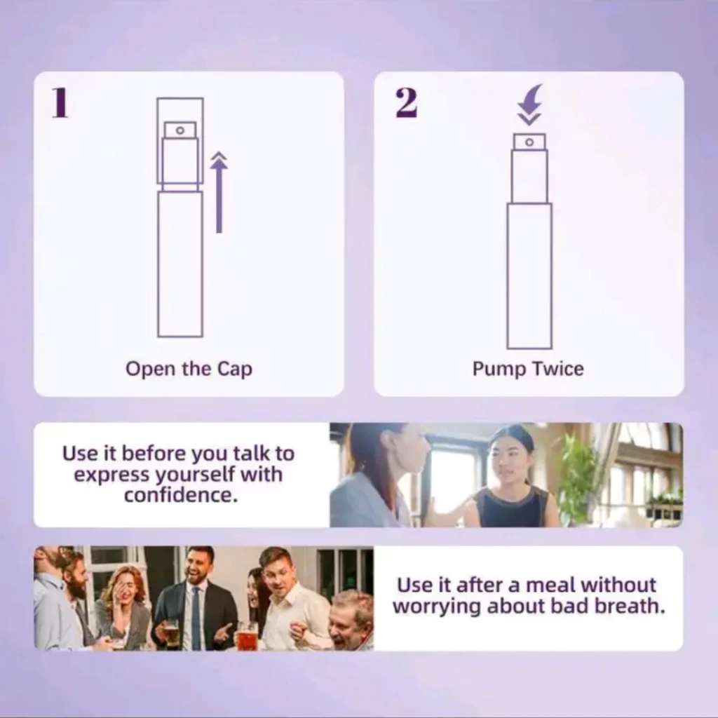 FDA LBLS Antibacterial oral spray+whitening toothpaste Oral protection ...