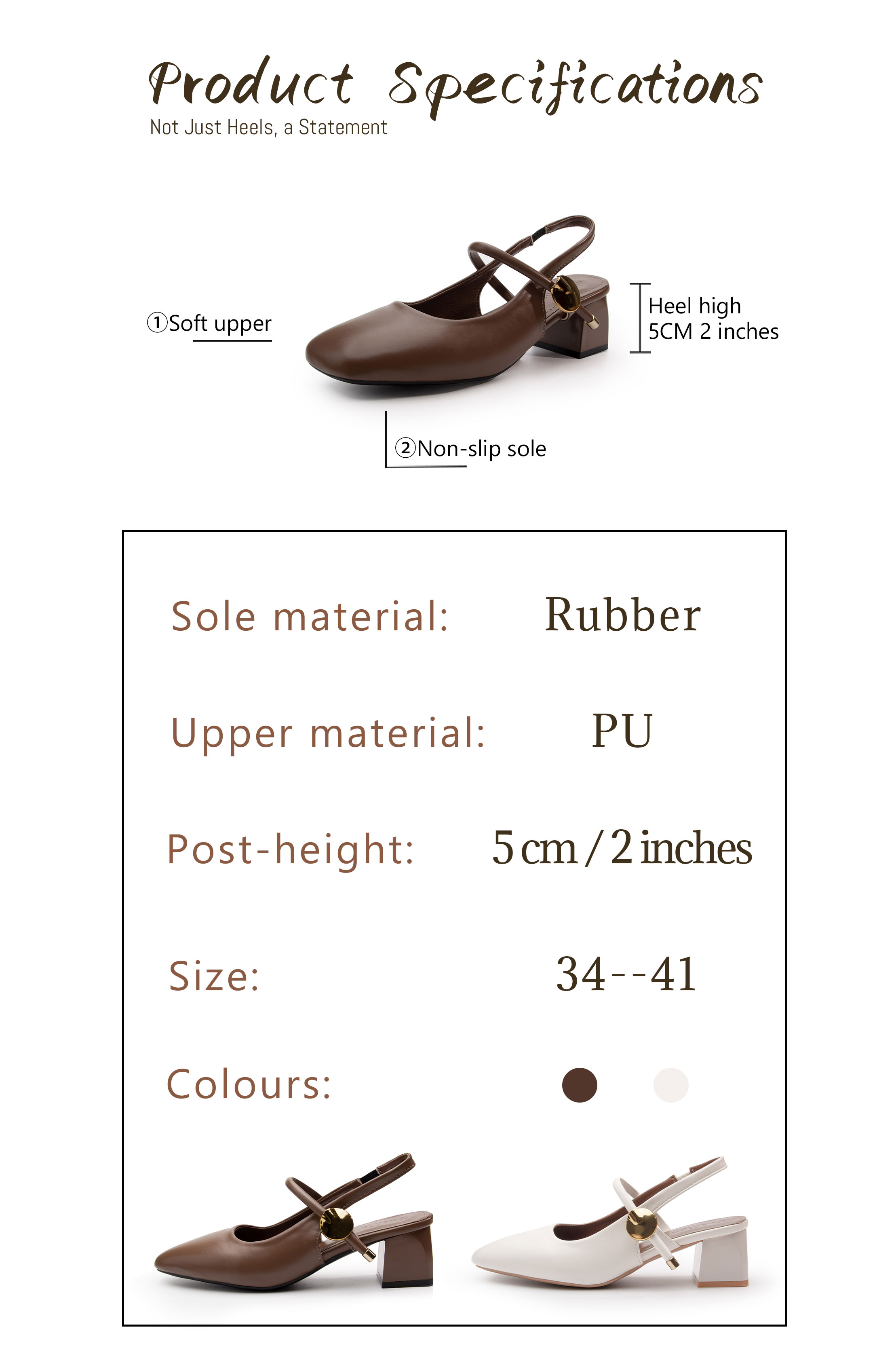 VONICA Brown Shoes for Women with Heels Mary Jane Shoes | Shopee ...