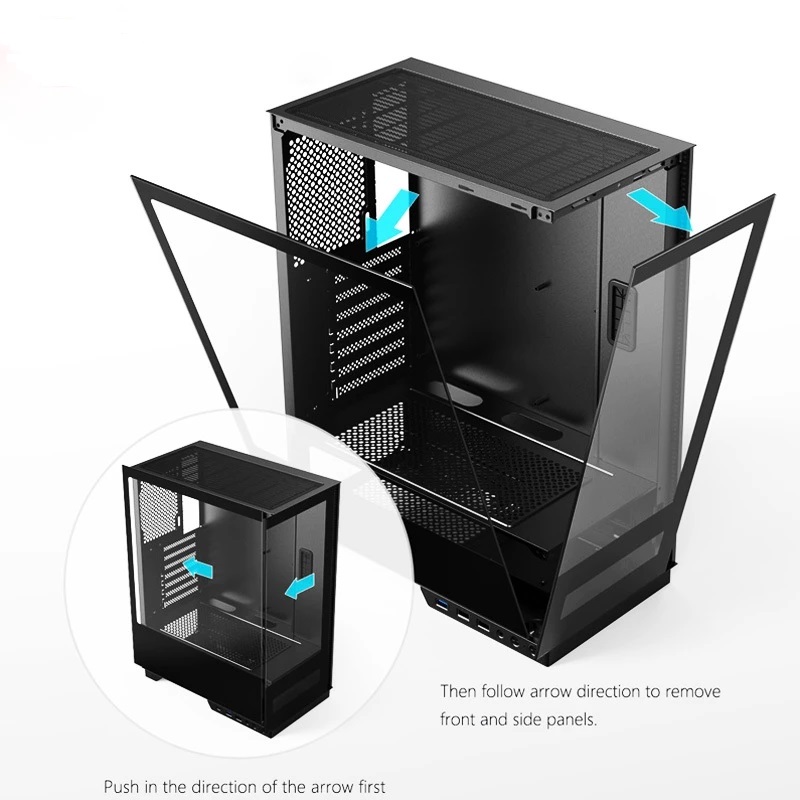 YGT V8101 DIGITAL ATX GAMING CASE | Shopee Philippines