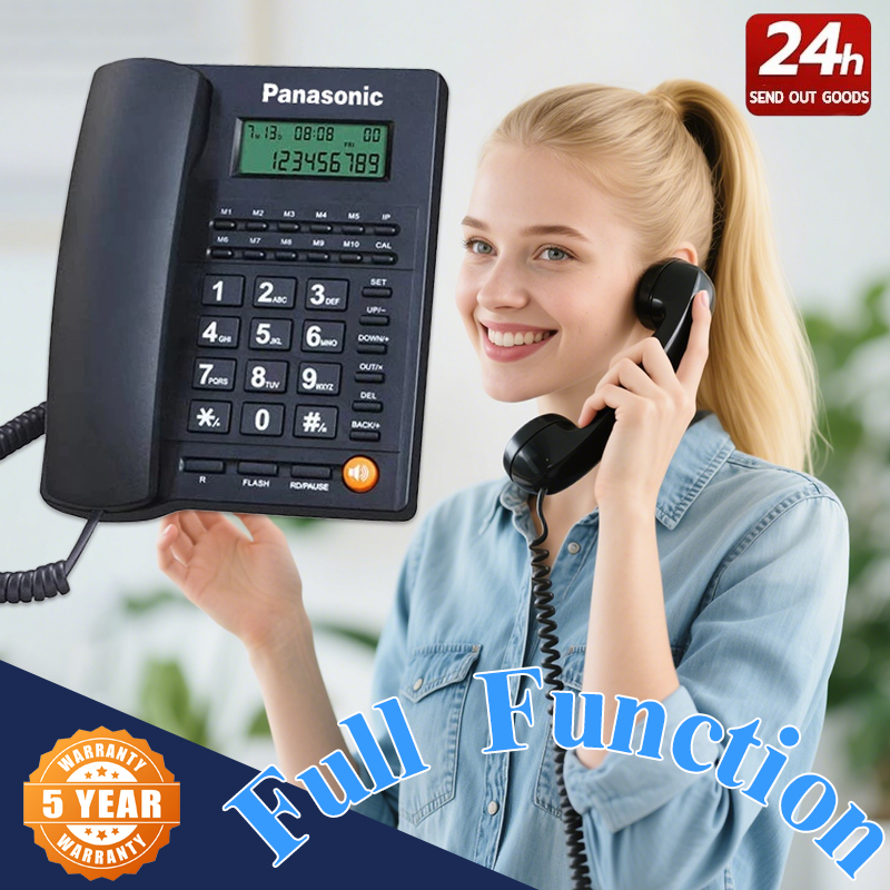 【COD】Corded Caller ID Telephone With Speaker Home Telephone Set Office ...