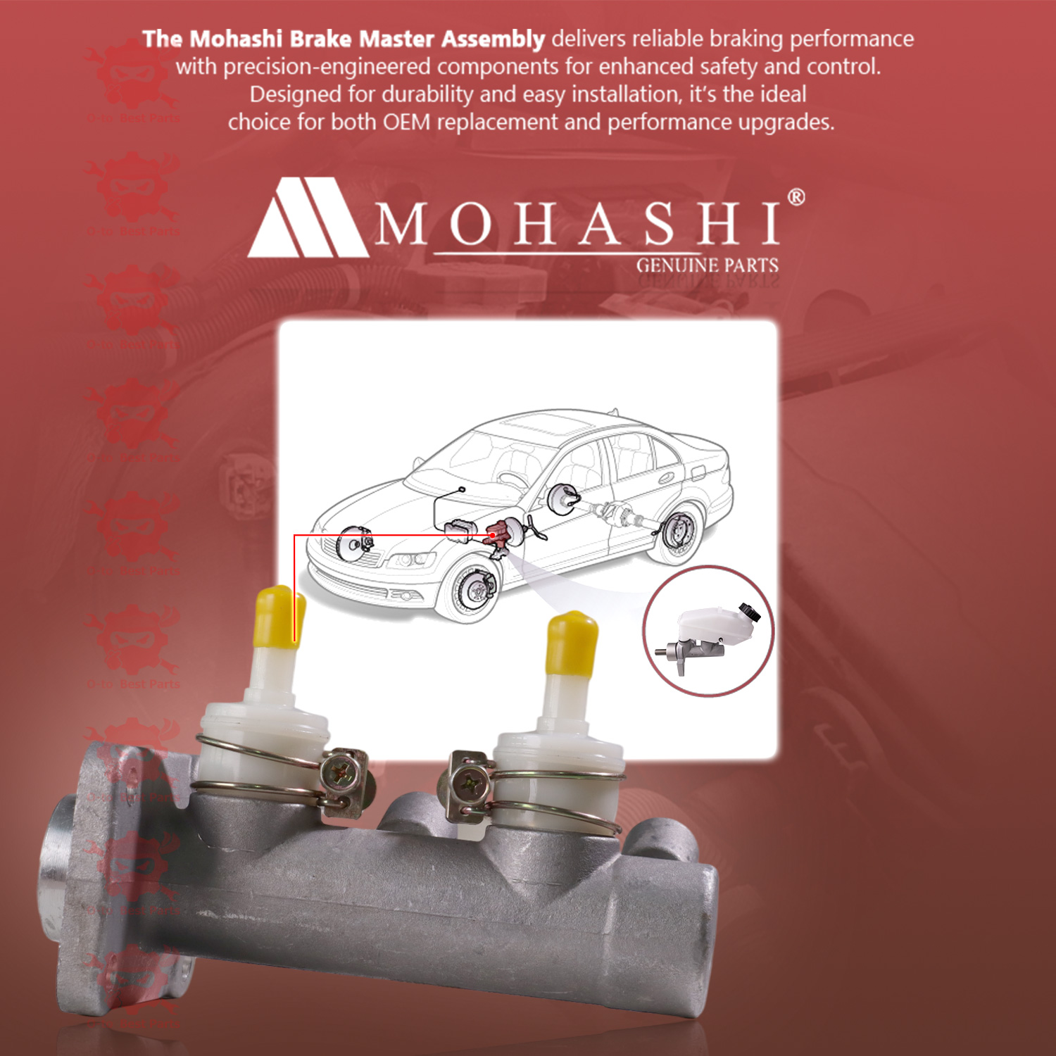 ISUZU 4BC2 1 1/8" MOHASHI BRAKE MASTER ASSEMBLY MBI-49365 (1PC ...