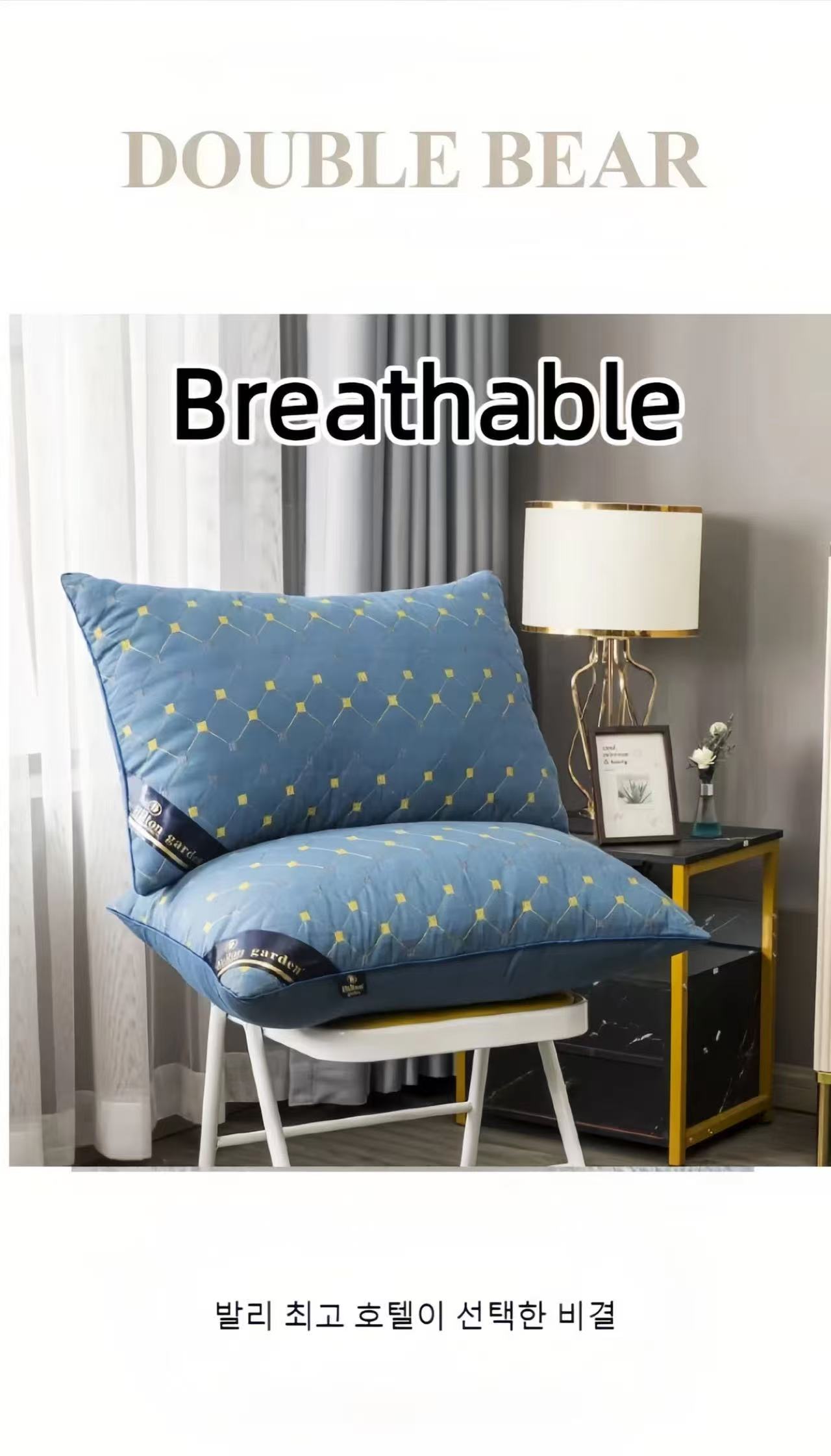 Upgrade high-quality Korean fiber hotel five-star original soft pillows | Shopee Philippines