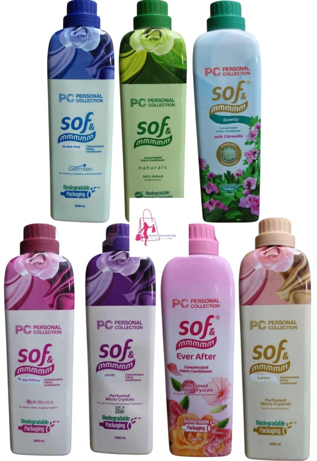 PERSONAL COLLECTION SOF & MMMMM CONCENTRATED FABRIC CONDITIONER 1000ML ...