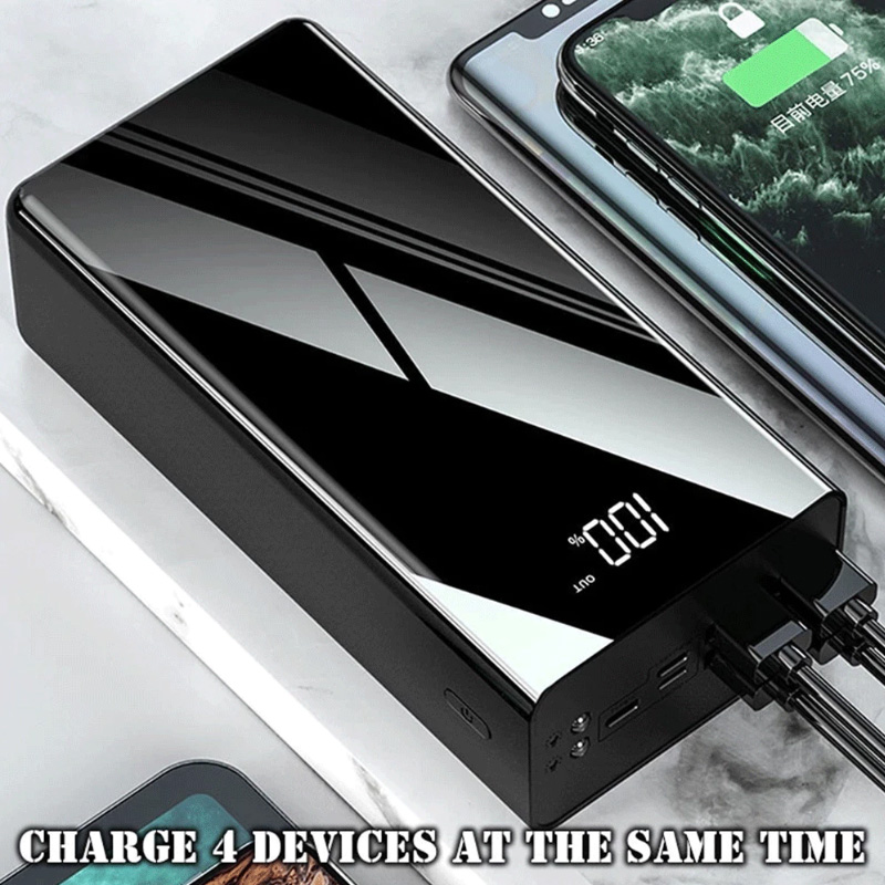 100% Original 280000mAh PowerBank LED Display 3 Input 4 Output Fast ...