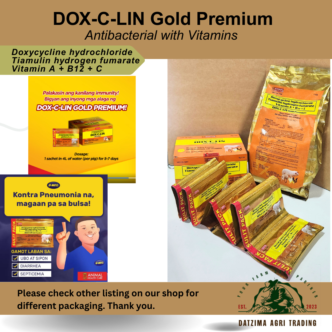 DOX-C-LIN Gold Premium Antibacterial with Vitamins Water Soluble Powder ...