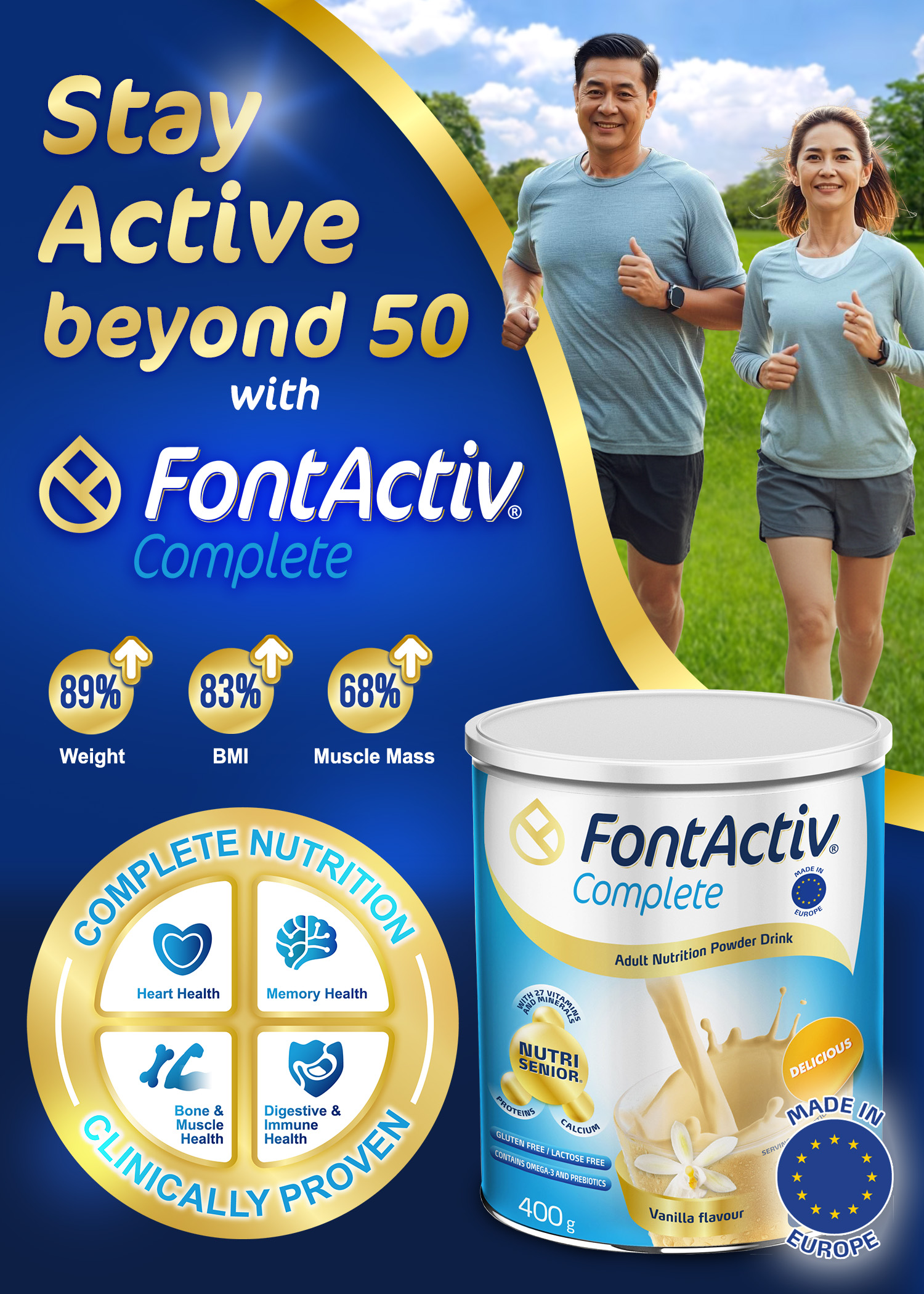 Adult Milk - FontActiv Complete Vanilla 400g Bundle Of 2 (Expiry: July ...