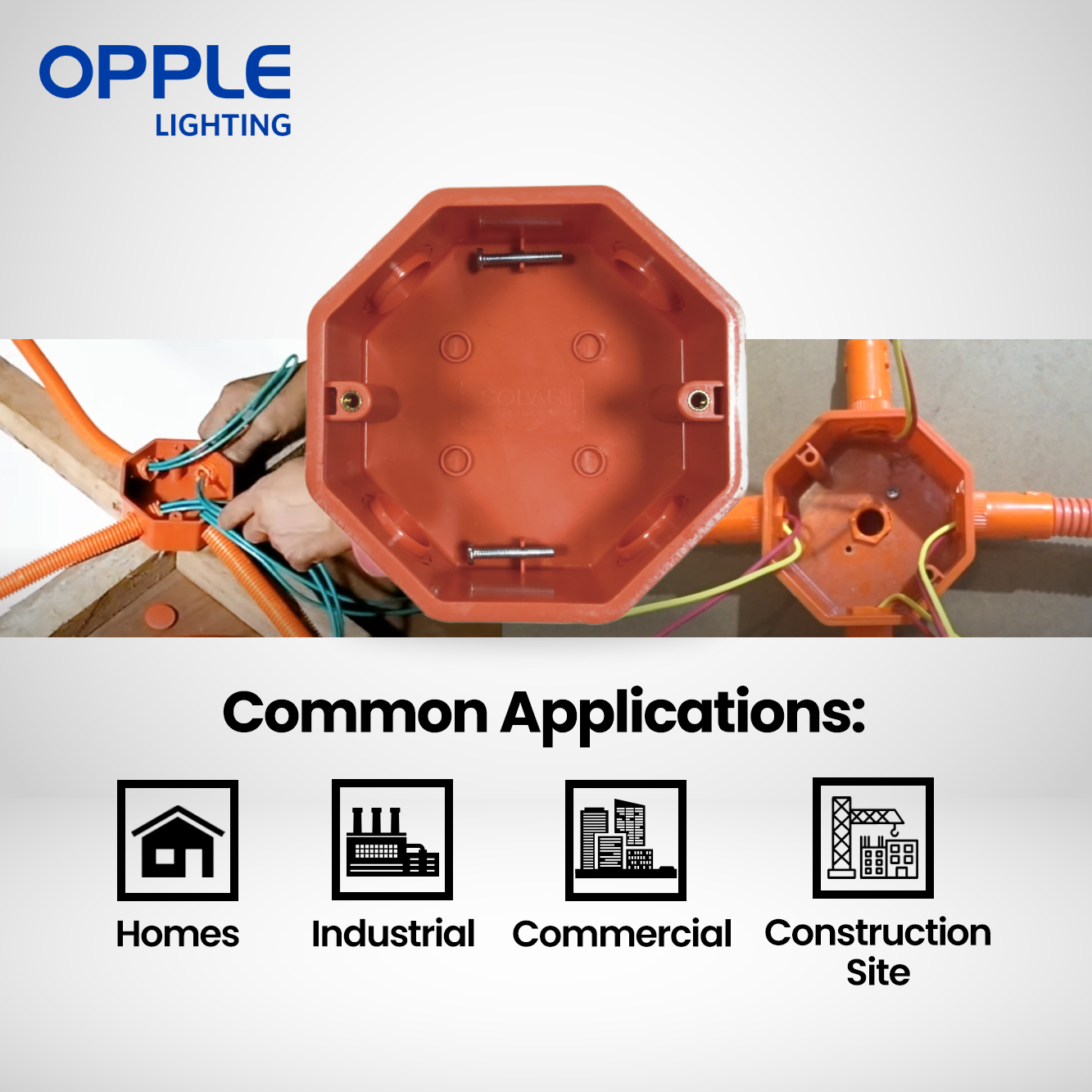 Octagon Electrical Junction Box and Cover Orange | Shopee Philippines