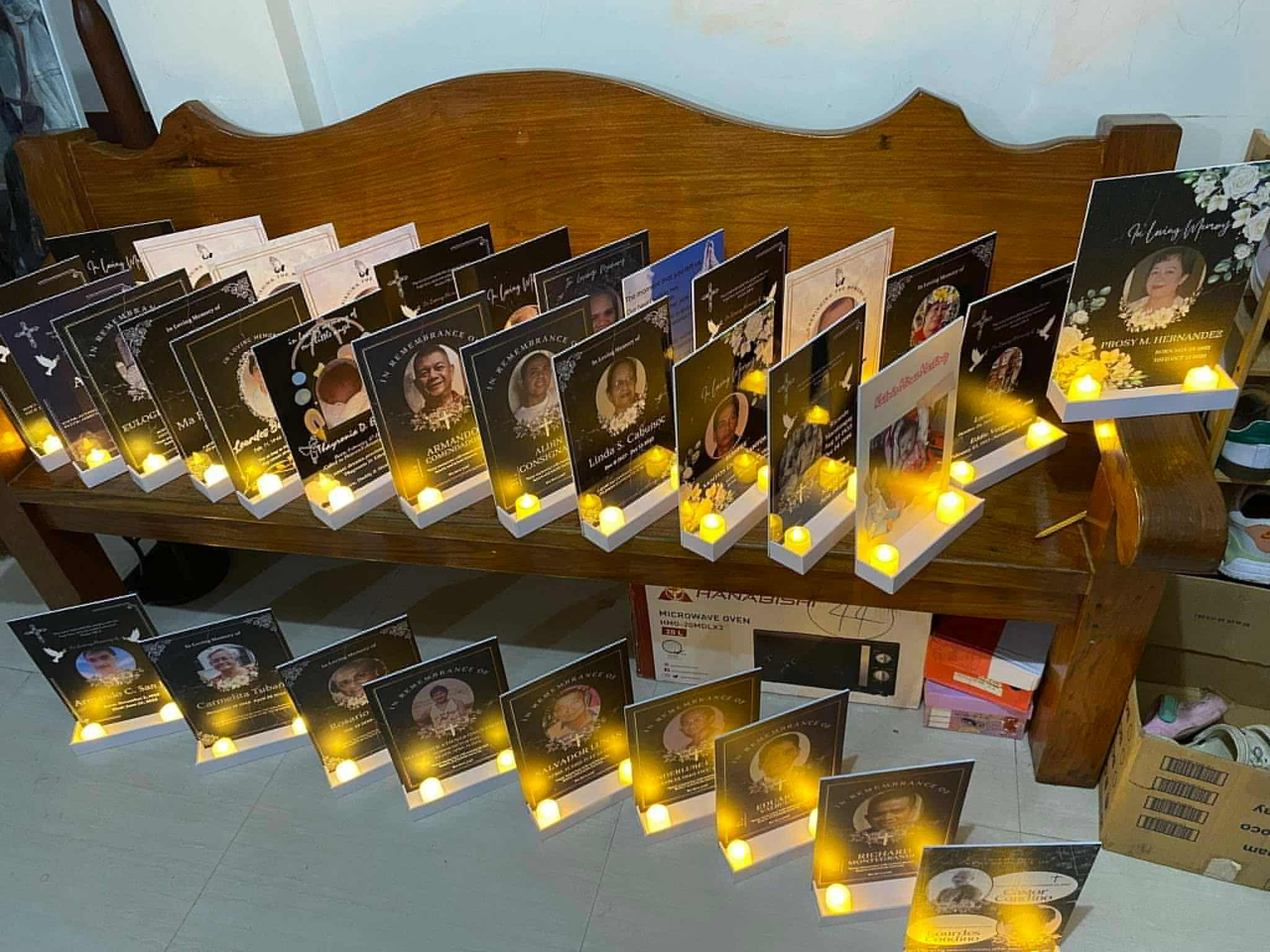 A4 Size Lapida Sintra Board (Portrait) for Undas with holder and Candle ...