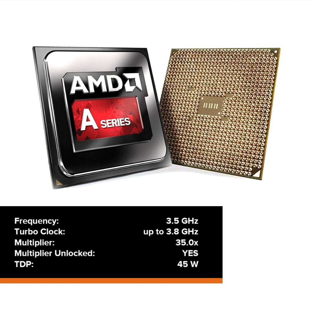 [HOT SALE] AMD A8 7680 Desktop Processor Quad Core 4 Thread 3.5 GHz Socket FM2+ 45W CPU With ...