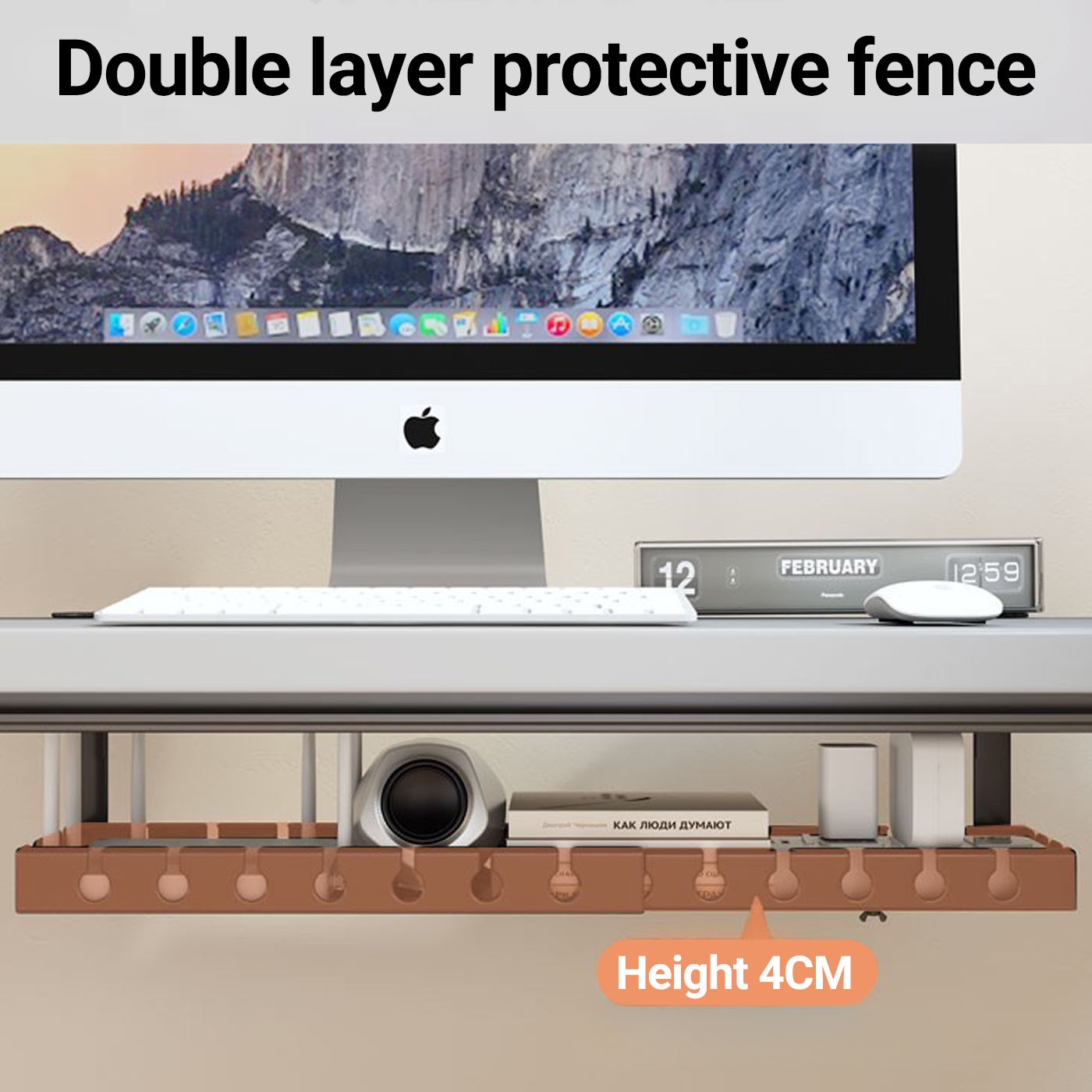 [BUY 1 TAKE 1]Under Table Storage Rack Cable Management Tray Desk ...