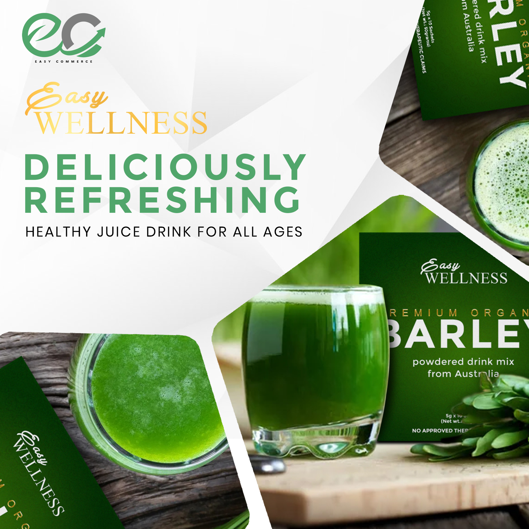 EASY WELLNESS PREMIUM ORGANIC BARLEY (Helps DIABETES, helps ...