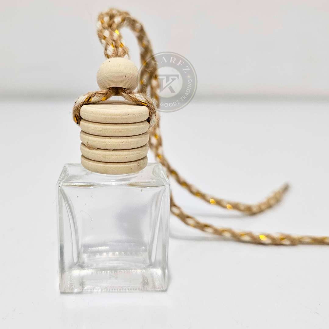 10ml Empty Car Hanging Diffuser Bottle Clear Flat Square | Shopee ...