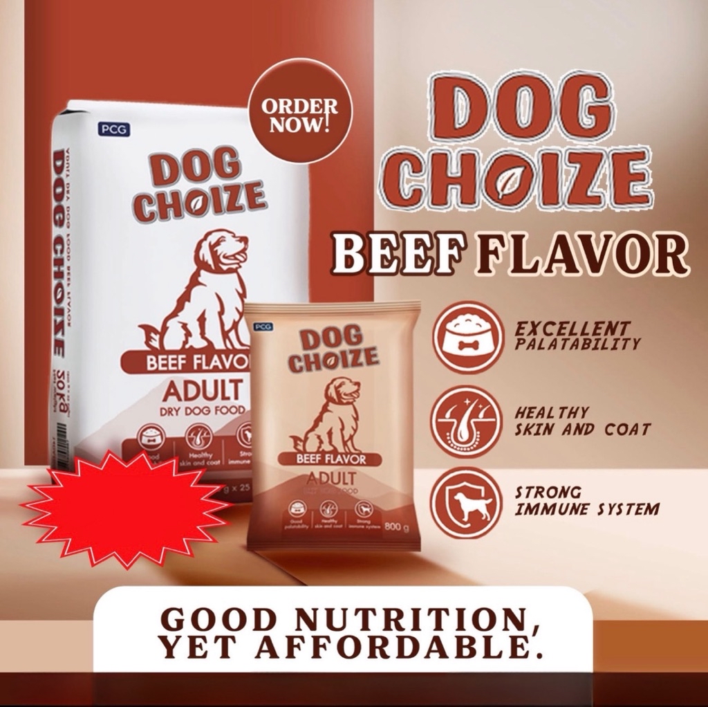 Dog Choize Adult Dog Dry Beef Flavor 800g | Shopee Philippines