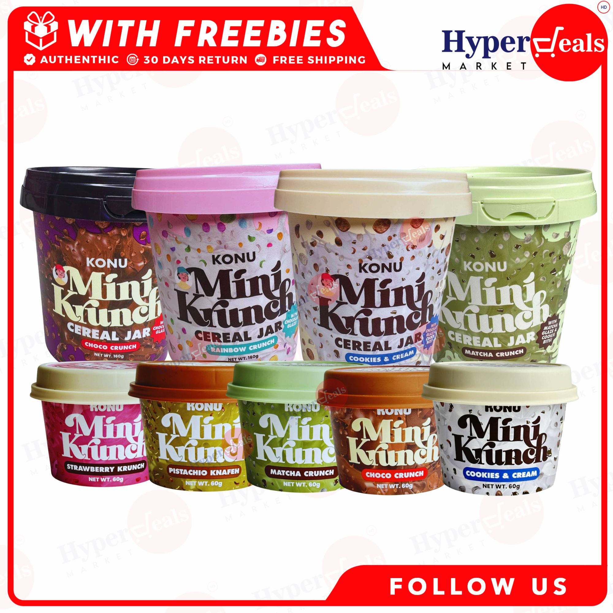 Variation | KONU Cereals | Cookies and Cream | Rainbow Crunch | Choco ...