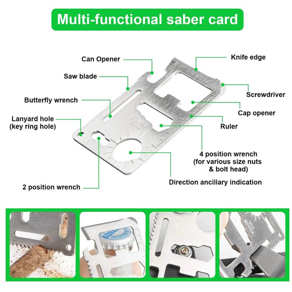 Multi Functional Emergency Survival Kit Outdoor Travelling SOS ...