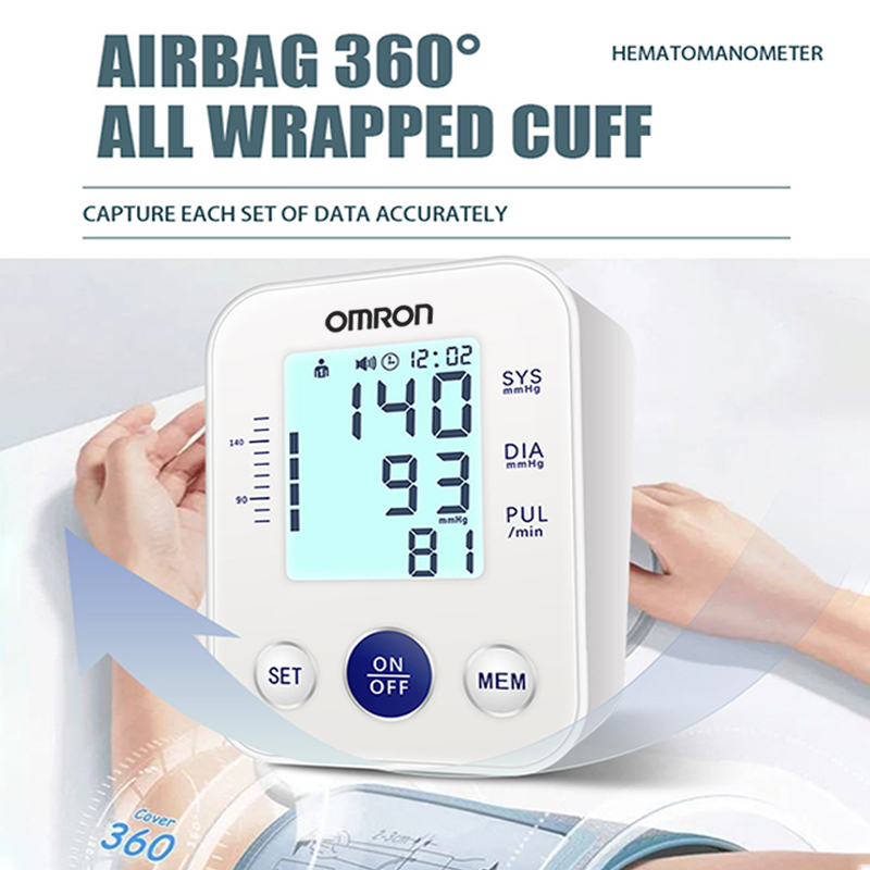 Automatic Upper Arm Blood Pressure Monitor Smart Diagnosis Intelligent ...