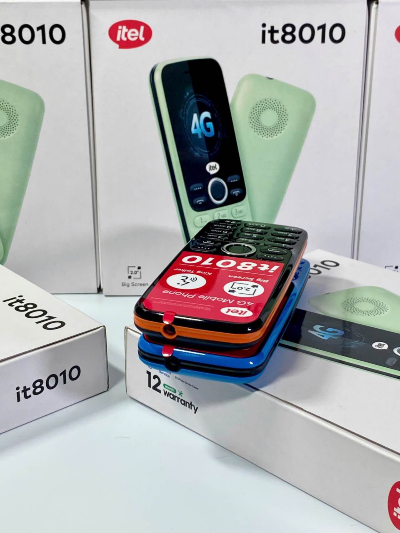 ITEL it8010 4G Basic Keypad Phone Wireless I 2.0 Big Screen I 1000 Mah ...