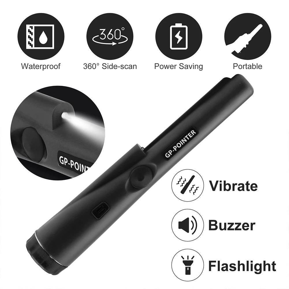 Portable Metal Detector Waterproof Handheld Detector Gold Silver ...