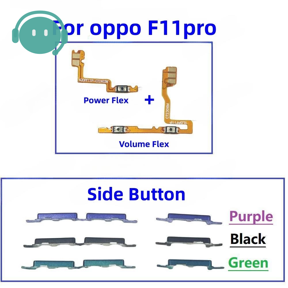 Switch Power ON OFF Key Silent Volume Button Ribbon Flex Cable For OPPO ...