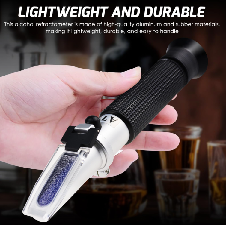 BT- Alcohol Refractometer, Alcohol Volume Meter of 0-80% Volume Percent ...
