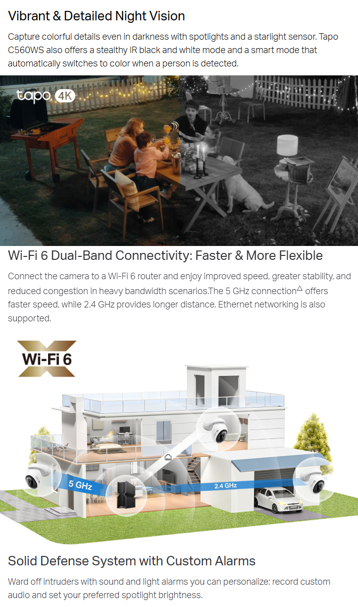 Tapo Official Store | TP-Link | C560WS | Outdoor | Pan/Tilt | Security ...
