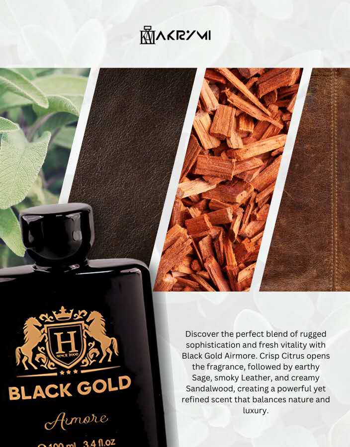 AKRYMI AIMORE BLACK GOLD POUR HOMME LONG LASTING PERFUMES 100M FOR MEN ...