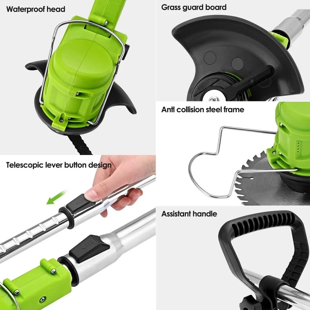 Grass Cutter 68V/98V/168V Rechargeable Lithium Battery Lawn Mower ...