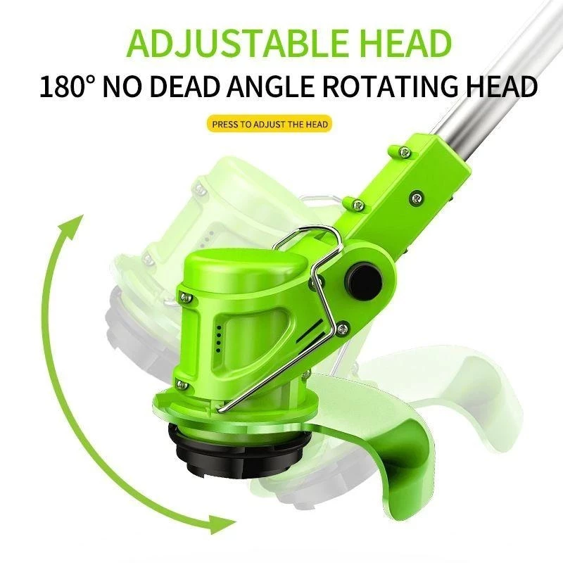 Grass Cutter 168VF Lithium Battery Rechargeable Efficient Electric Lawn ...