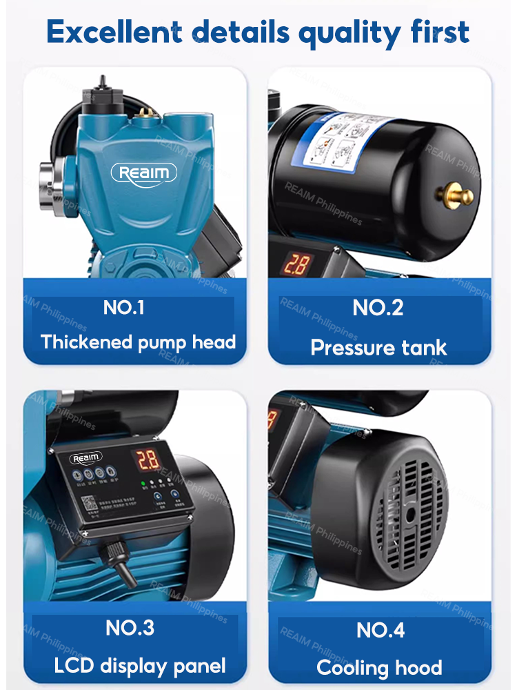 REAIM Jetmatic Water Pump Automatic Booster Pump Water Pressure Self ...