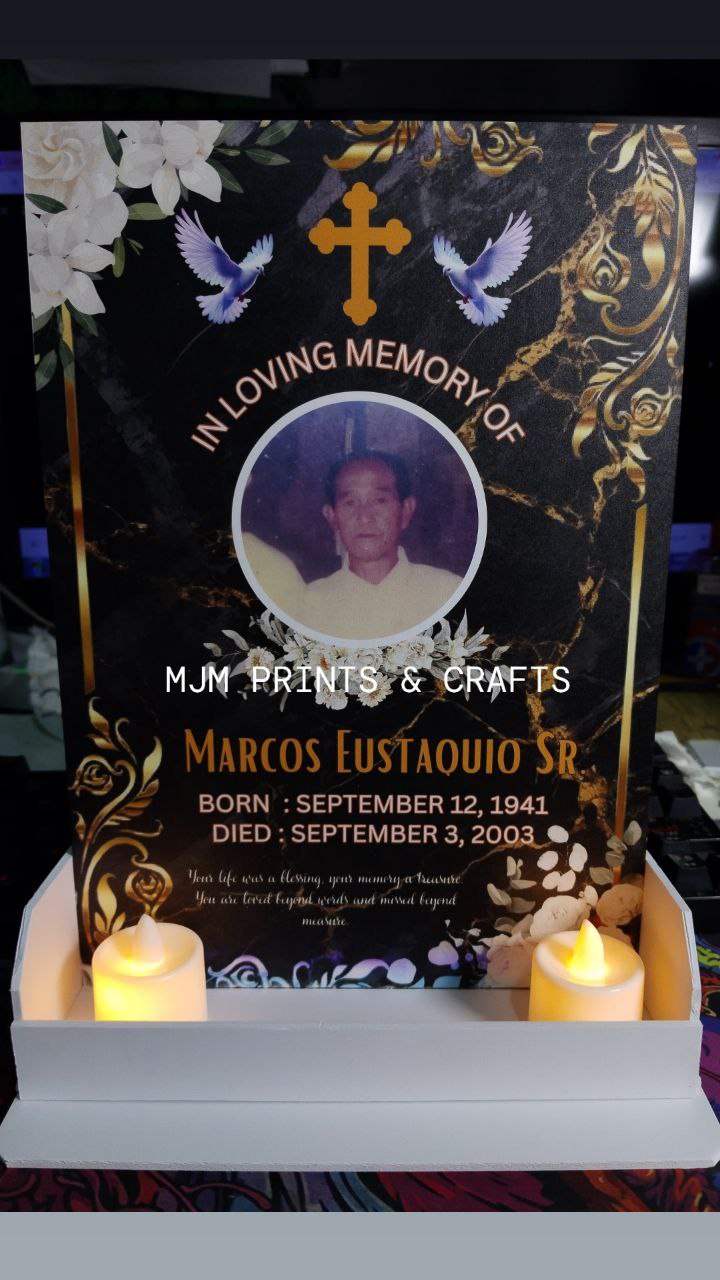 UNDAS SINTRA LAPIDA WITH FREE CANDLE A4 SIZE (PORTRAIT STYLE) DESIGN #1 ...