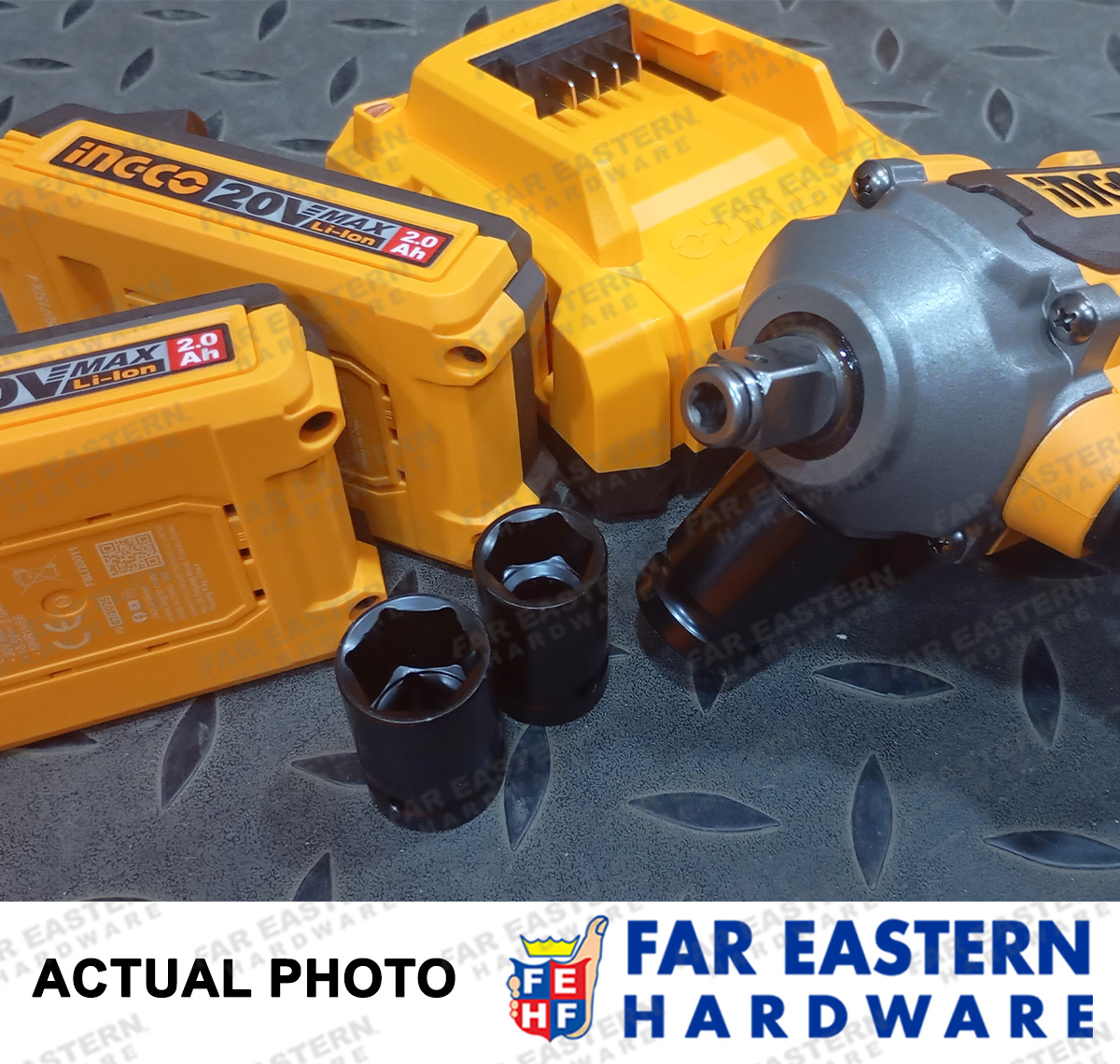 INGCO Cordless Brushless Impact Wrench / Driver 20V CIWLI20208 ...