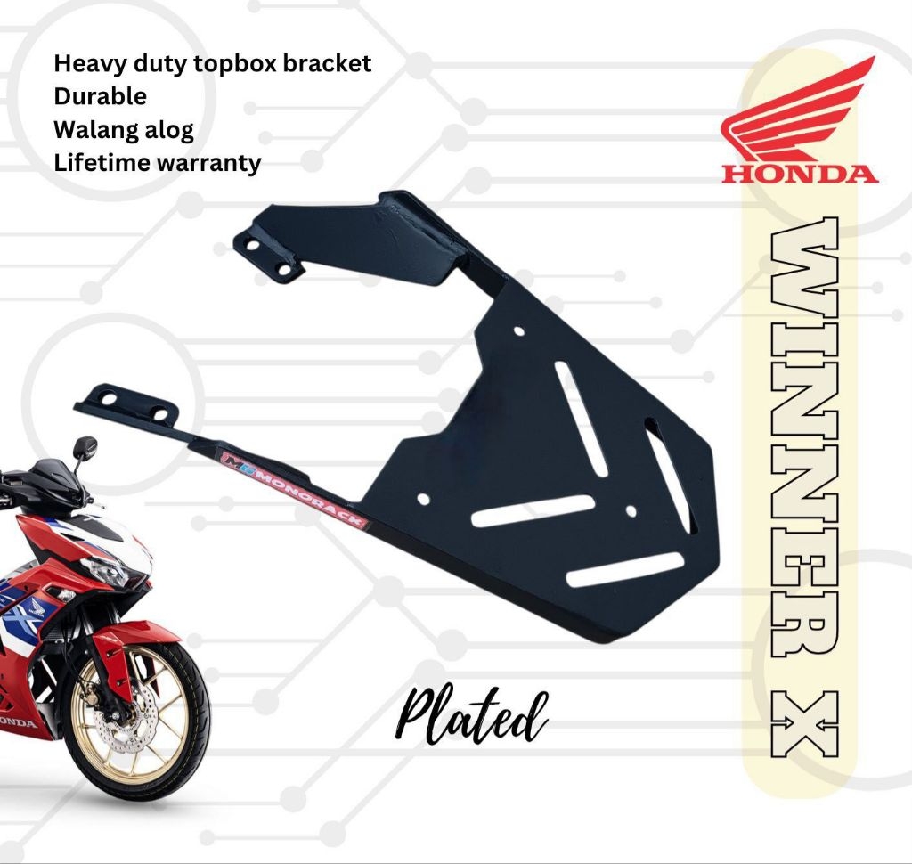 Honda Winner X Topbox Bracket Stay Grab Lifetime Warranty | Shopee ...